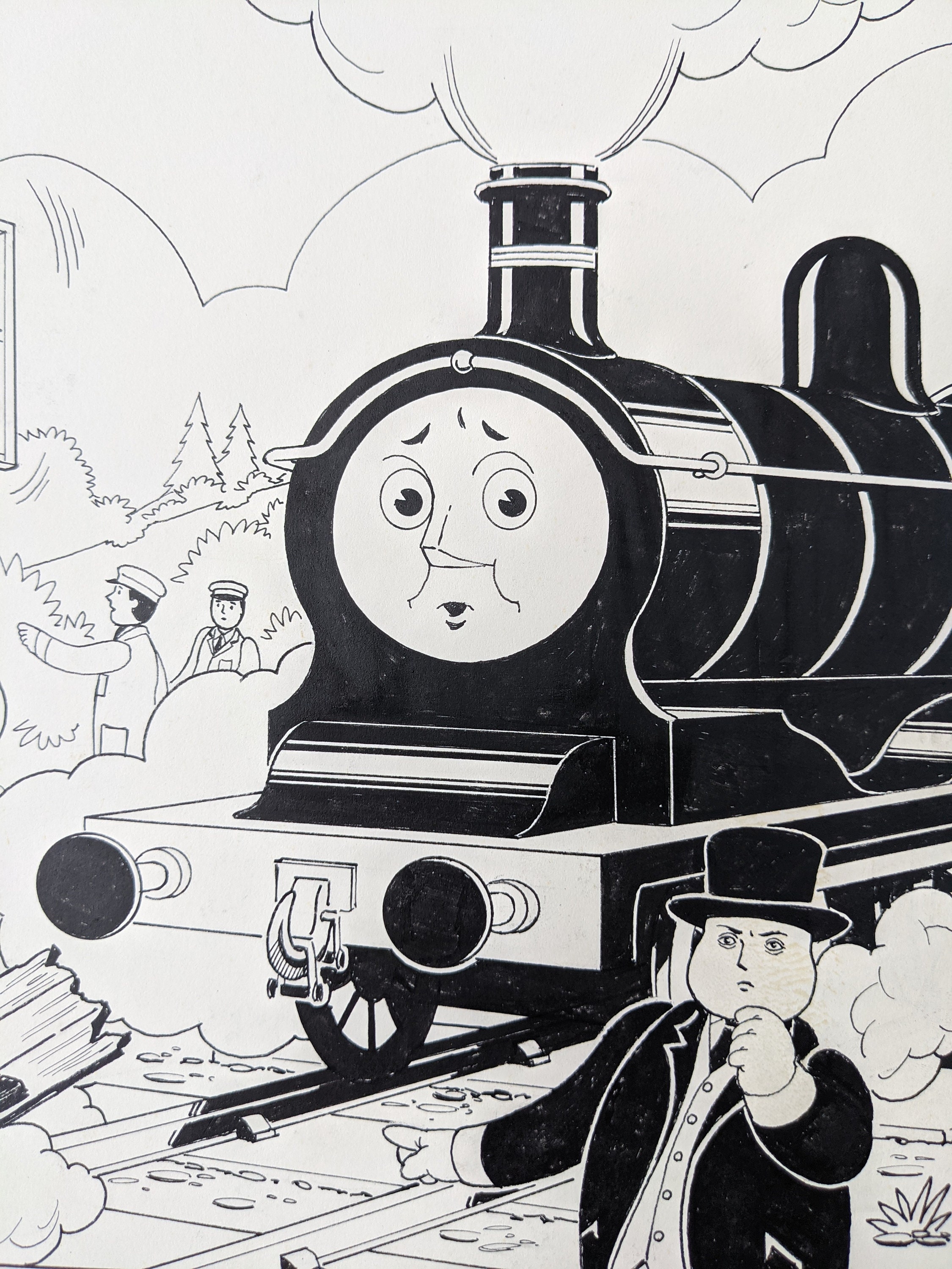 Original Thomas the Tank Engine Comic Page by Timothy Marwood Issue 27 ...