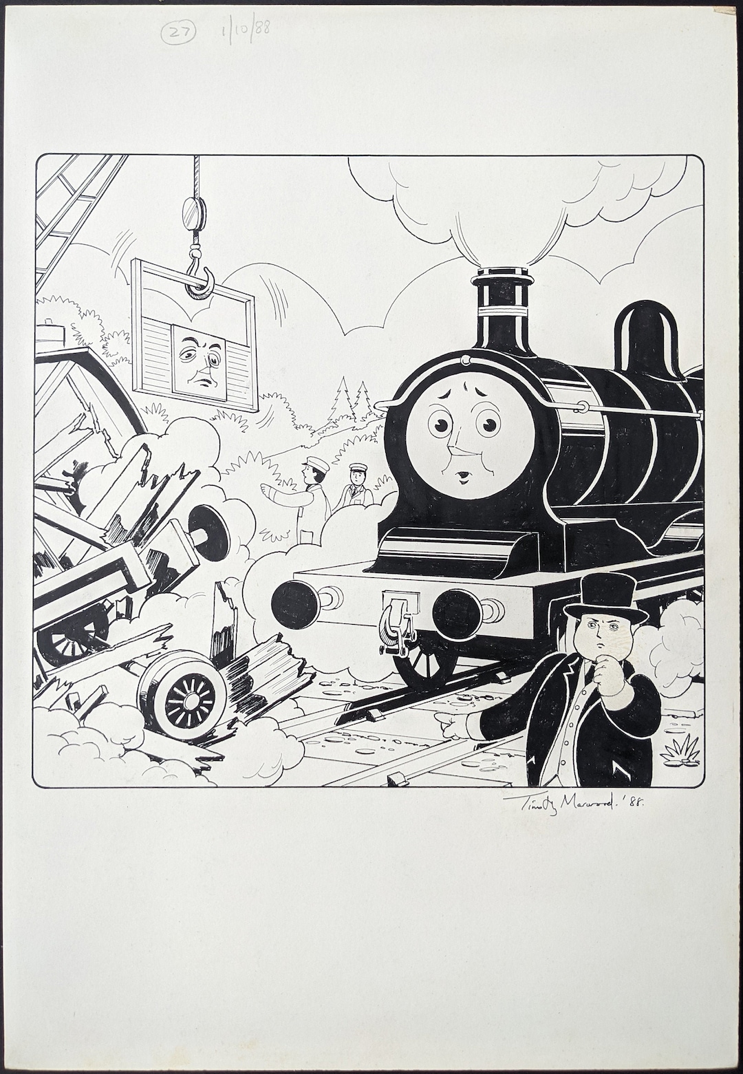 Original Thomas the Tank Engine Comic Page by Timothy Marwood - Issue ...