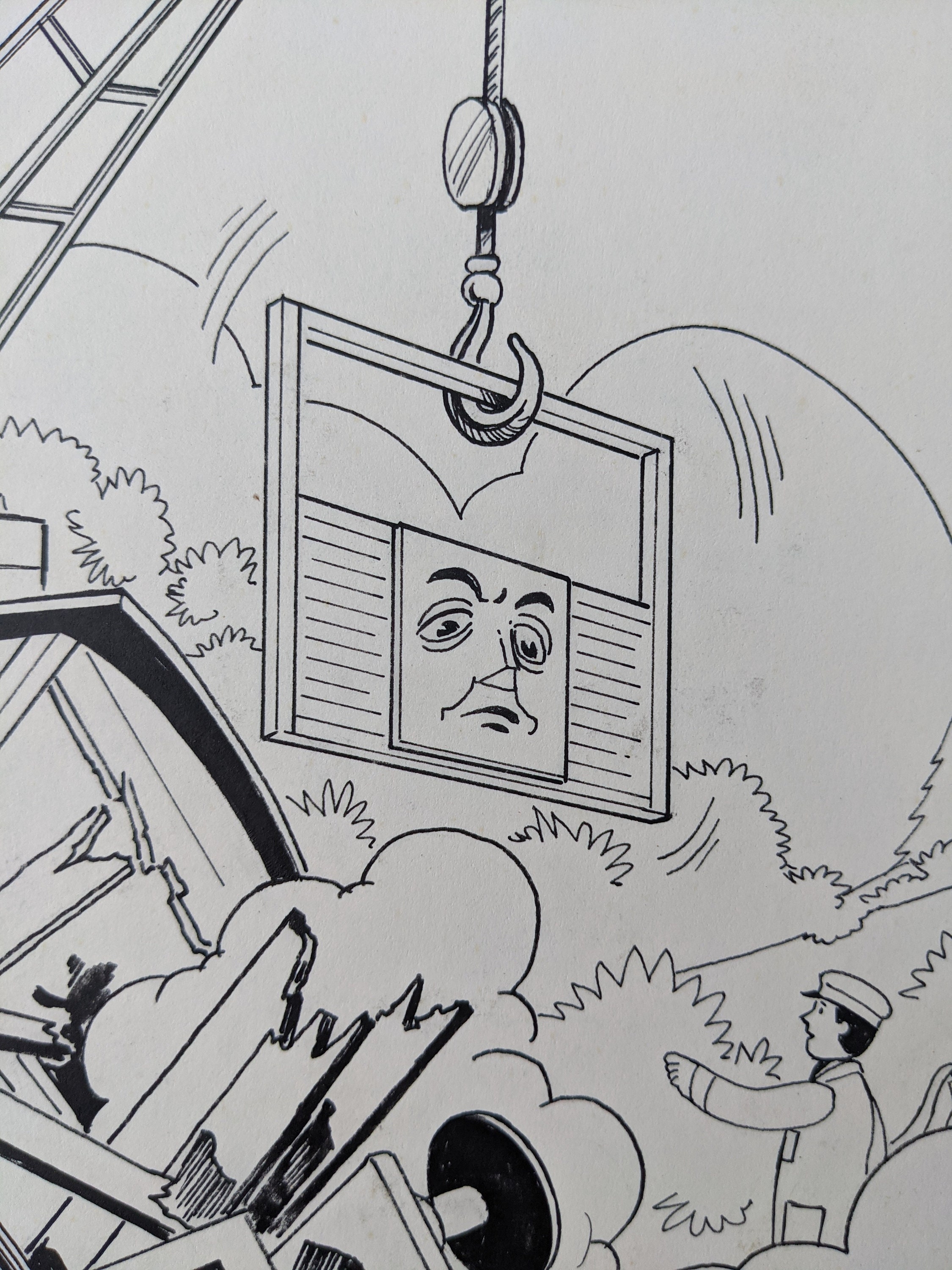 Original Thomas the Tank Engine Comic Page by Timothy Marwood - Etsy