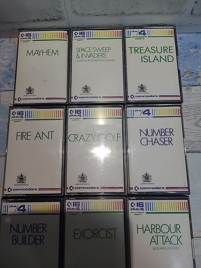10 X Commodore C16 Plus 4 Games By Commodore Vgc Tested Retro Etsy