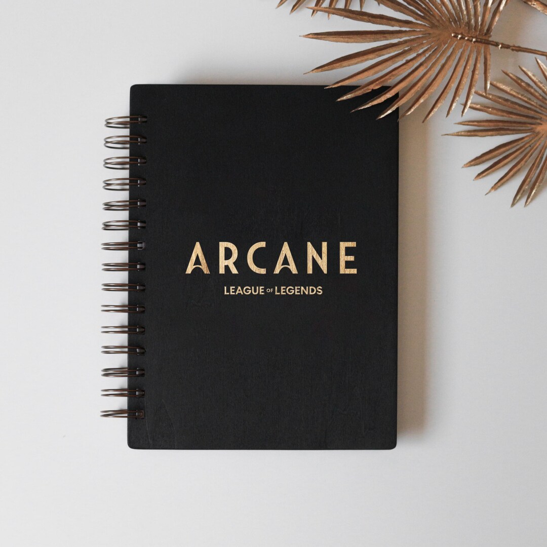 Wooden Notebook, Animated TV Series Inspired, Handmade and Engraved, A5 ...