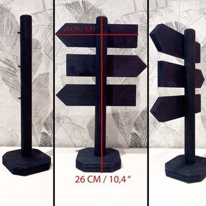 Personalized Standing Wood Arrow Signpost, Laser Engraved, Fantasy ...