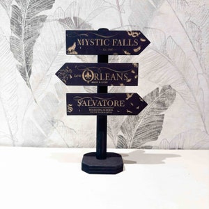Personalized Standing Wood Arrow Signpost, Laser Engraved, Fantasy ...