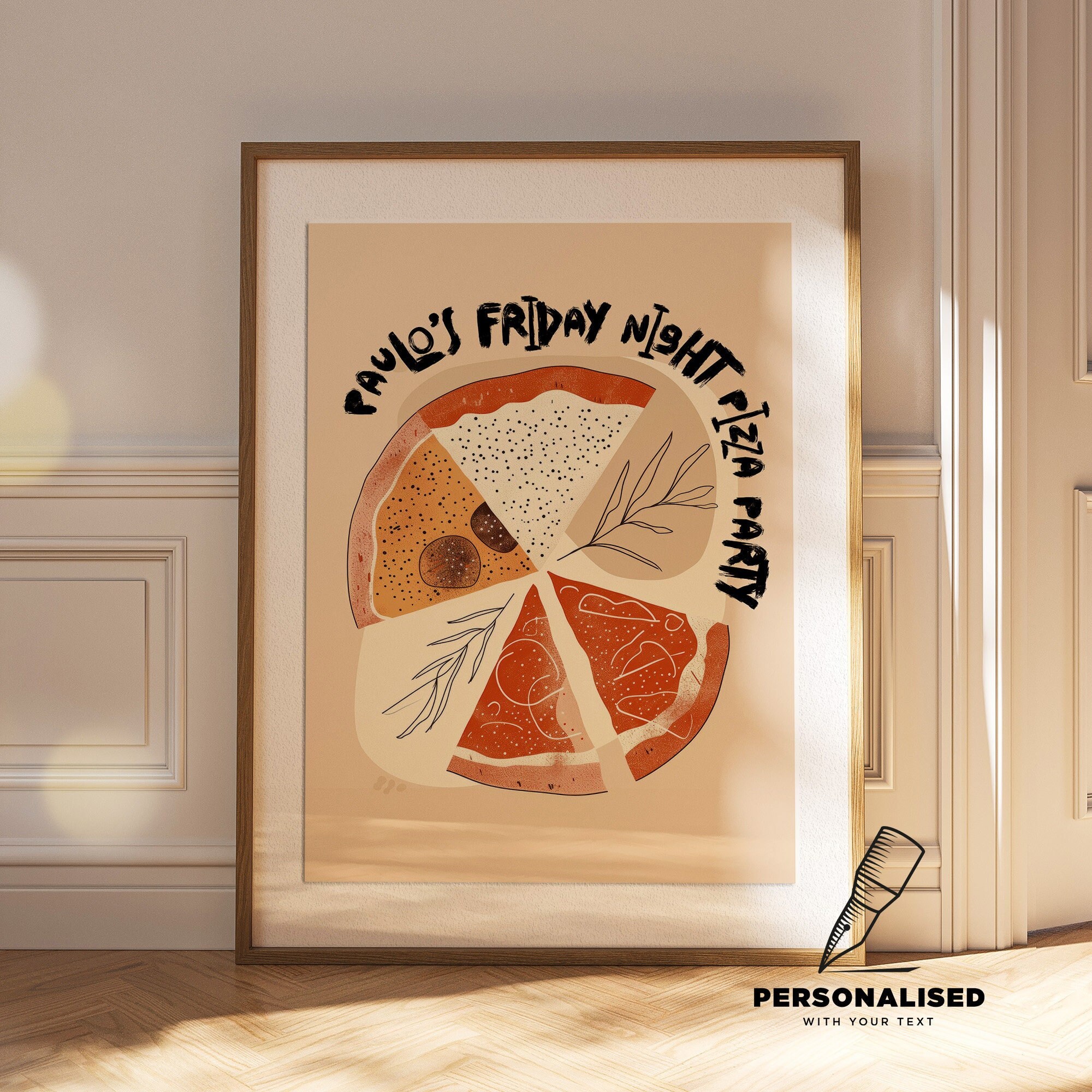Personalised Kitchen Digital Download Print • Vintage Food Poster ...
