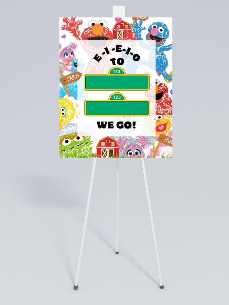 Customizable Sesame Street Welcome Banner – Party Welcome Sign - Etsy