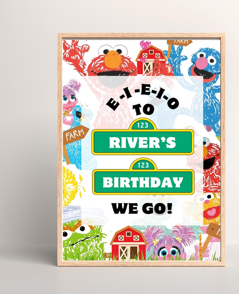 Customizable Sesame Street Welcome Banner – Party Welcome Sign - Etsy