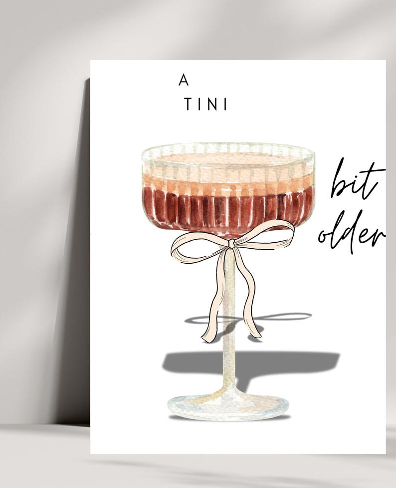 A Tini Bit Older Espresso Themed Welcome Sign Editable & Printable ...