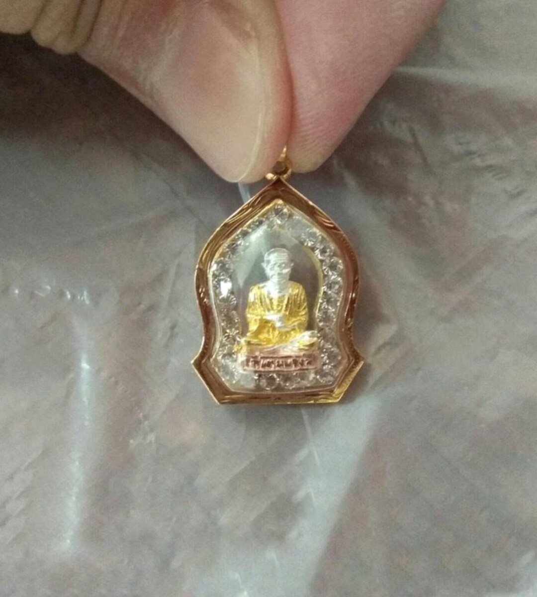 Authentic 18K Gold Somdej Toh Amulet Thai Buddhist Monk Pendant Sacred ...