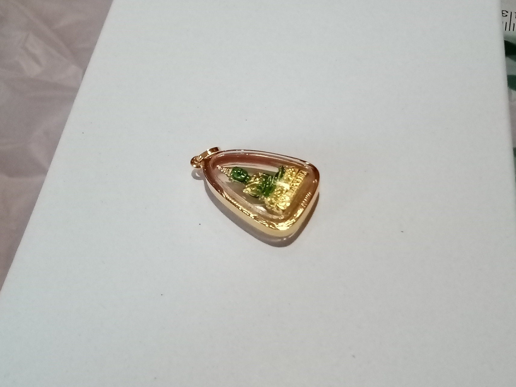High Quality Real 18k Gold Mini Buddha Thai Monk Pendant Asian Jewelry ...