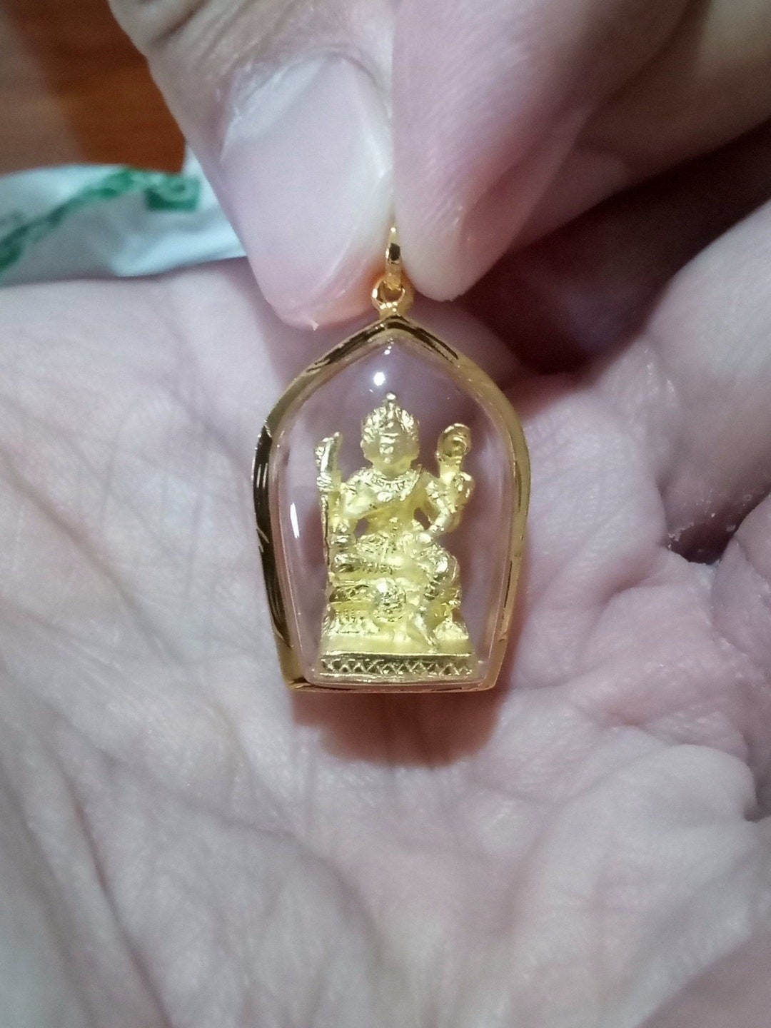 18k Gold Brahma Pendant – Handcrafted Hindu Art Jewelry, Real Gold ...