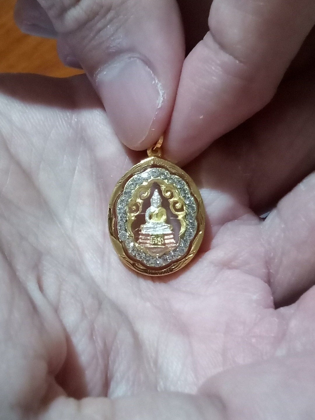 Jewelry for Protection Miracle Amulet High Quality Real 18k Gold Mini ...