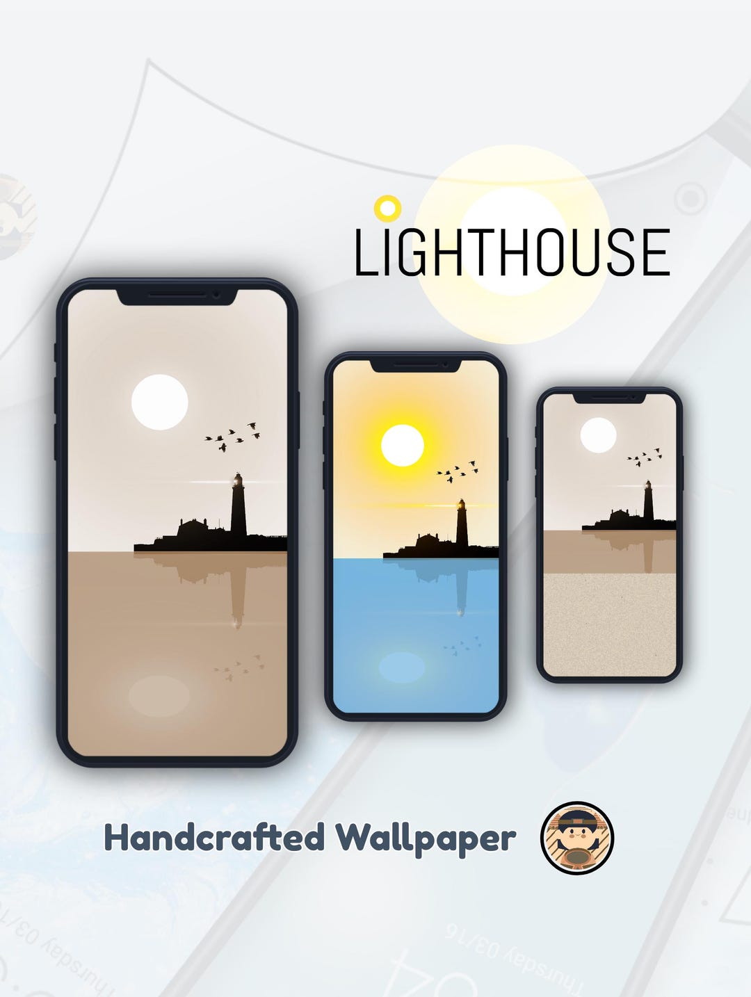 Serene Lighthouse Pieceful Wallpaper – Andriod - Ios Homescreen ...
