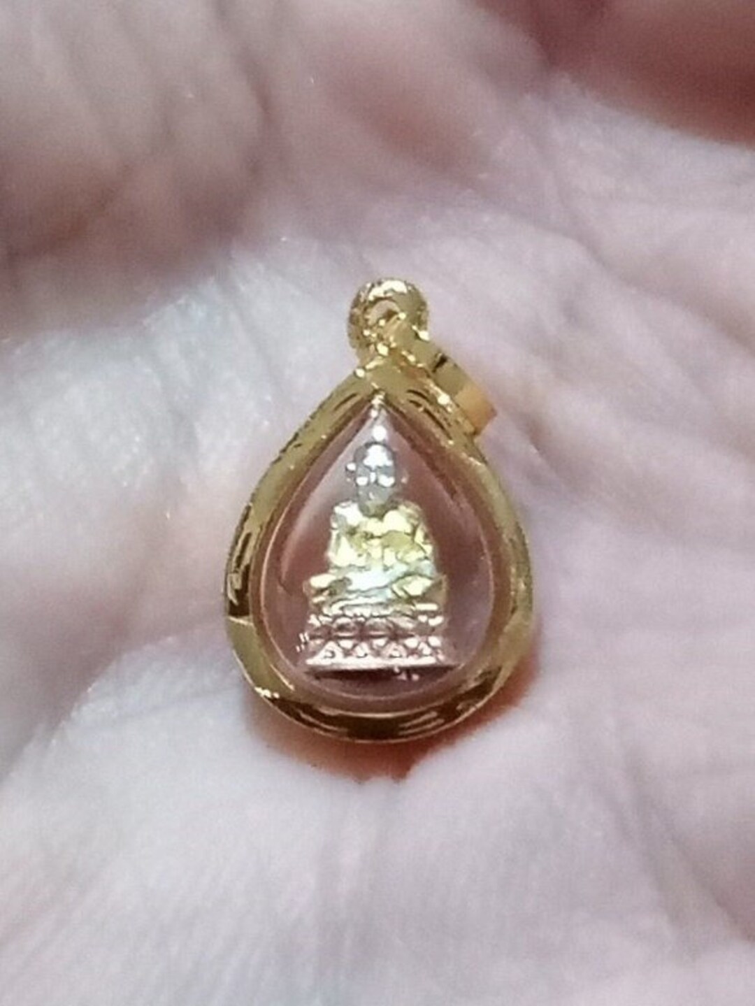 High Quality Real 18k Gold Tiny Monk Pendant Buddhist Jewelry Buddhist ...