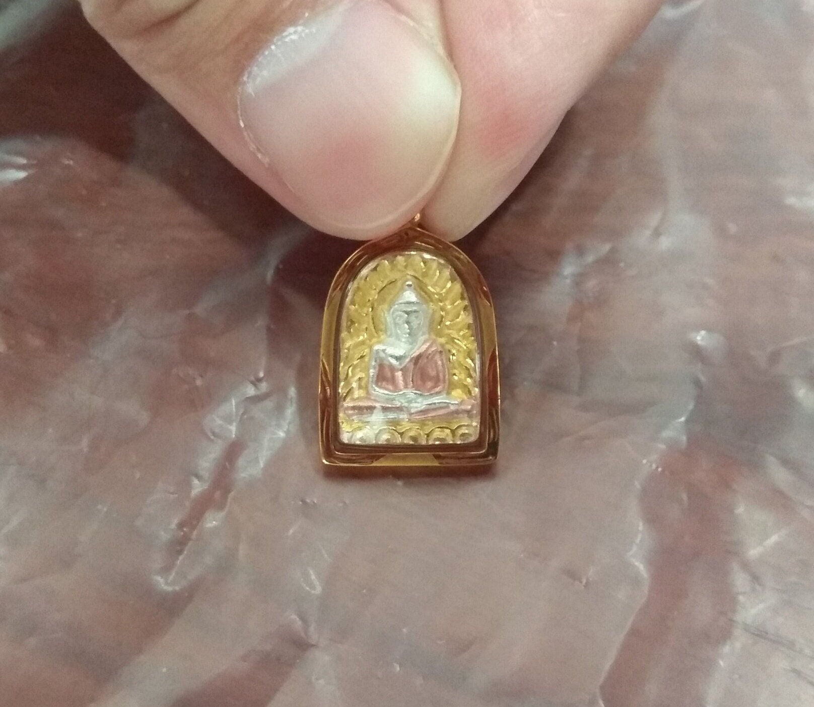High Quality Real 18k Gold Buddha Monk Thai Pendant Spiritual Pendant ...