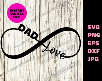 Dad Infinity Svg - Etsy