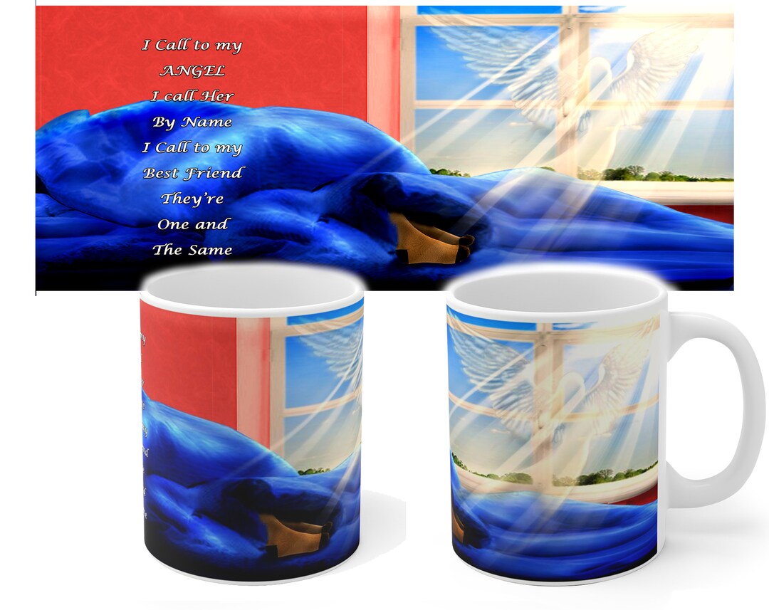 Angel Coffee Cup | Child and Angel Mug | Best Friend Angel Coffee Cup ...