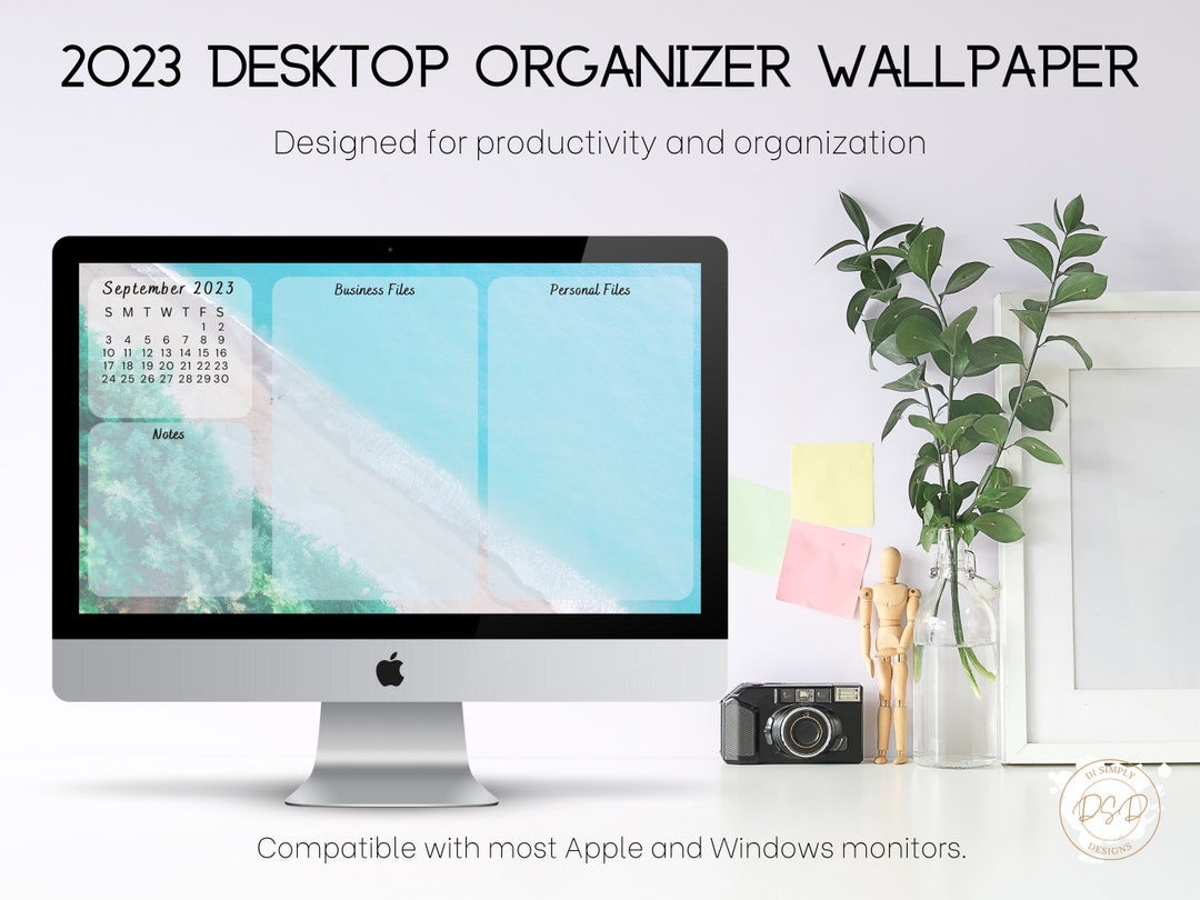 2023 Desktop Organizer Wallpaper Summer Landscape Background - Etsy