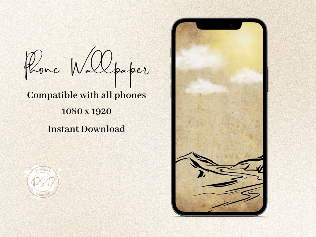 Old Country Vintage Phone Wallpaper | Instant Download | Vintage Phone ...