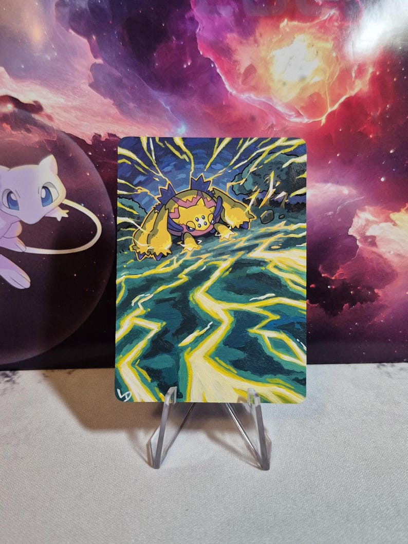 Custom Painted Pokemon Card - COMMISSION - Hand Painted Trading Card - Etsy