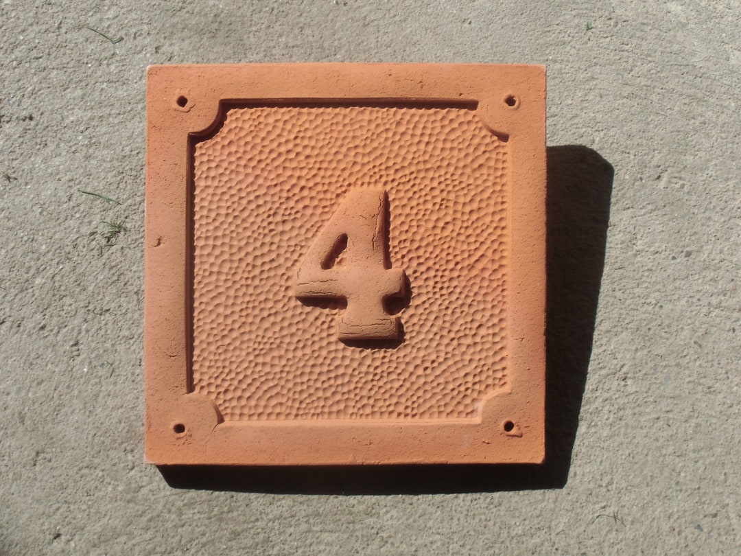 Red House Number 4, Stone Relief - Etsy