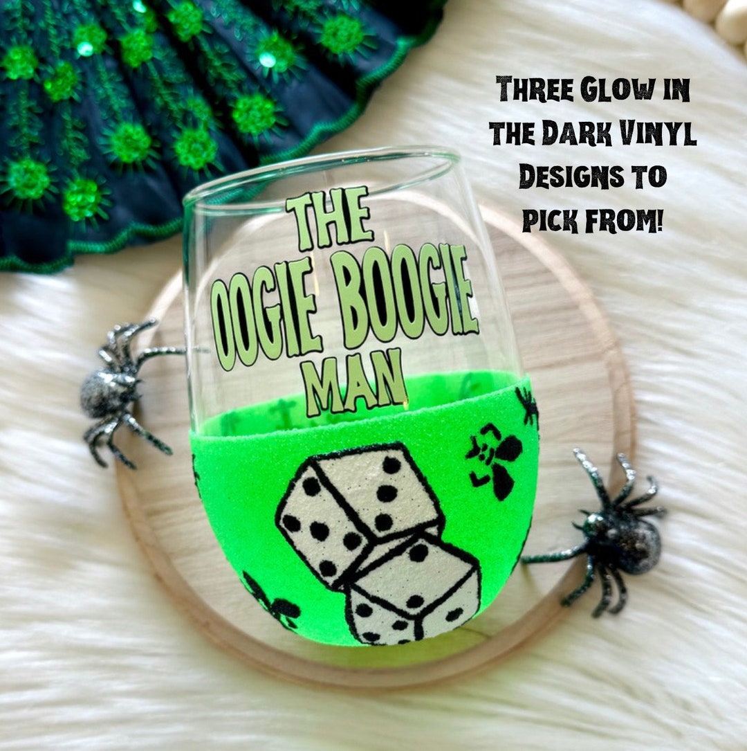 Boogeyman | Glitter Wine Glass | Stemmed | Stemless | Halloween | Hand ...