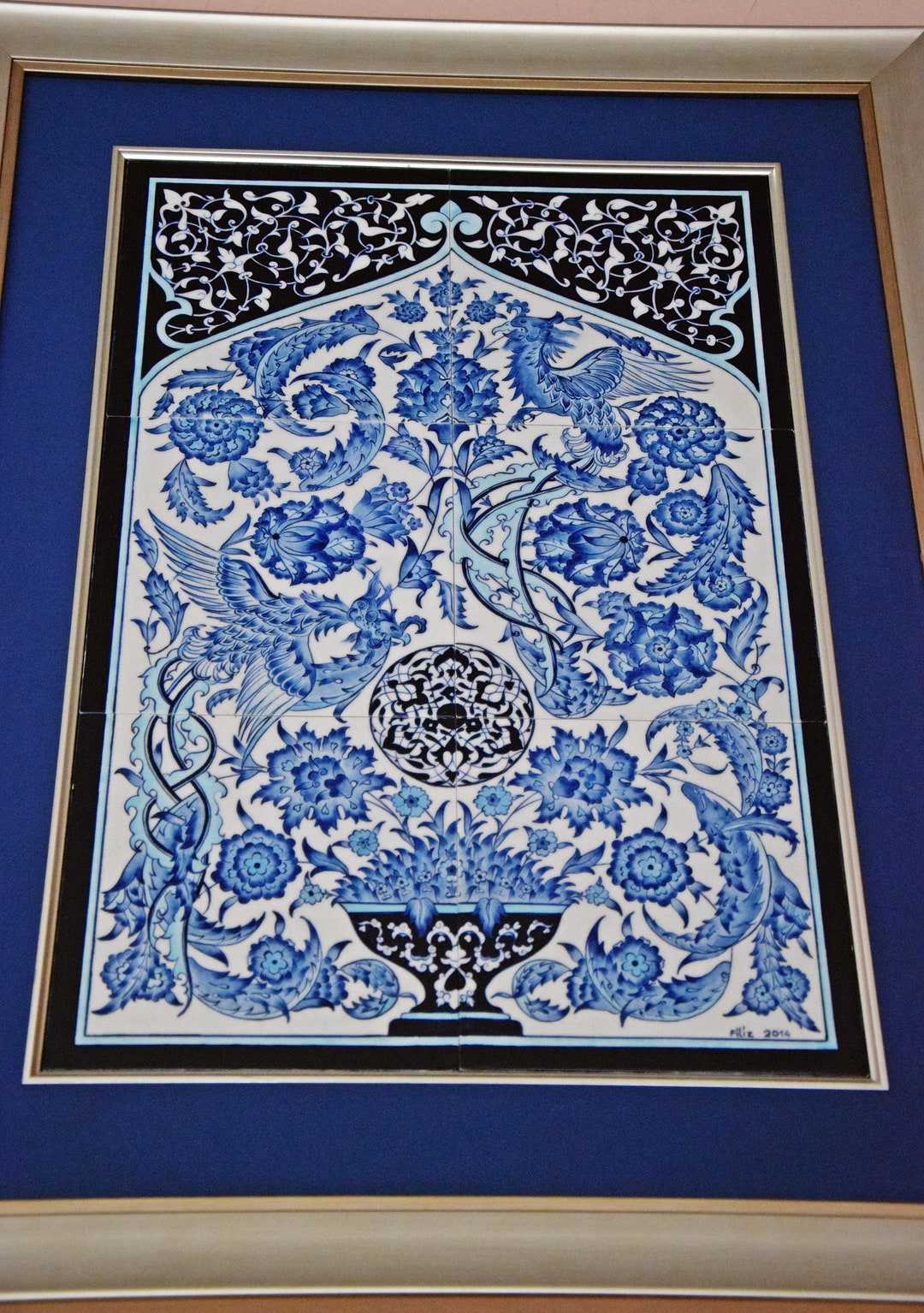 Turkish Tile Frames, Turkish Decor, Handmade Original Turkish Ceramic ...