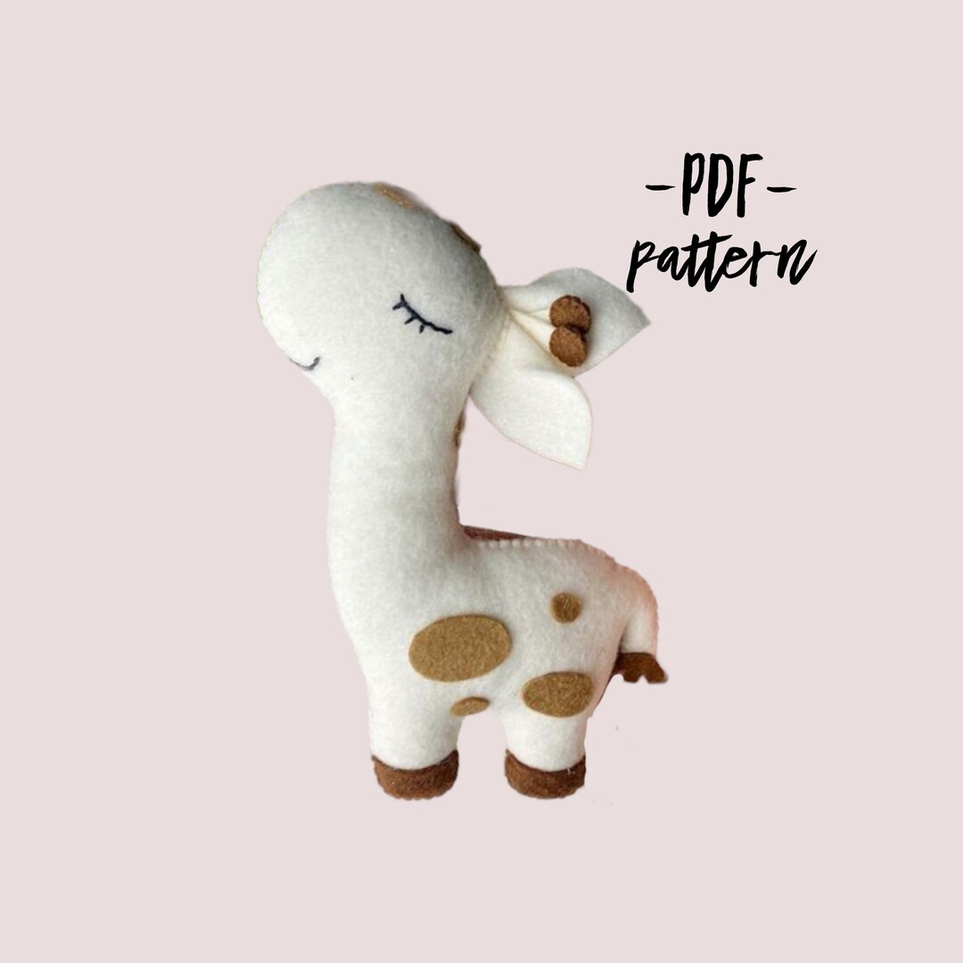 Giraffe Felt Pattern /safari Animals Pattern/giraffe Felt Sewing - Etsy