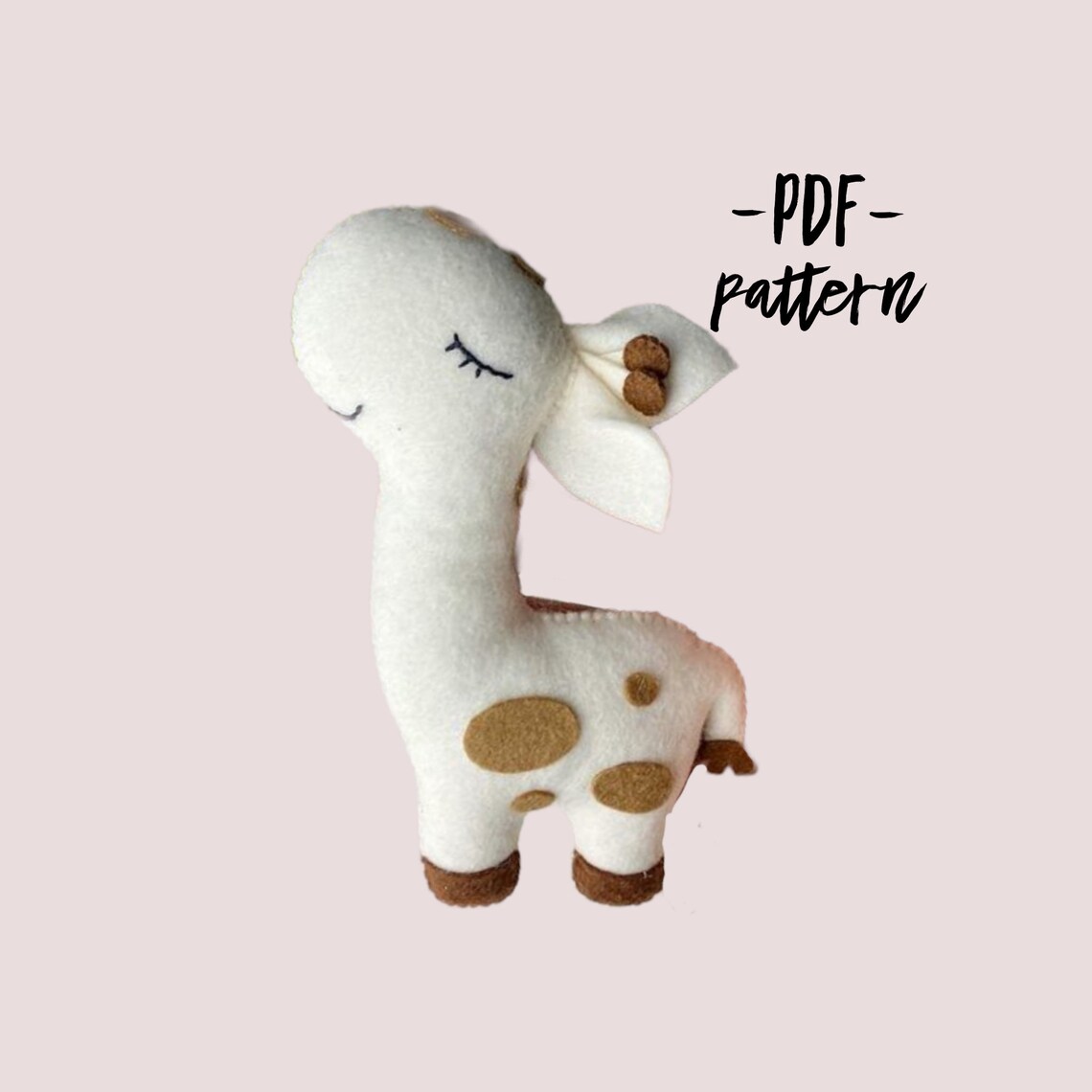 Giraffe Felt Pattern /safari Animals Pattern/giraffe Felt Sewing - Etsy