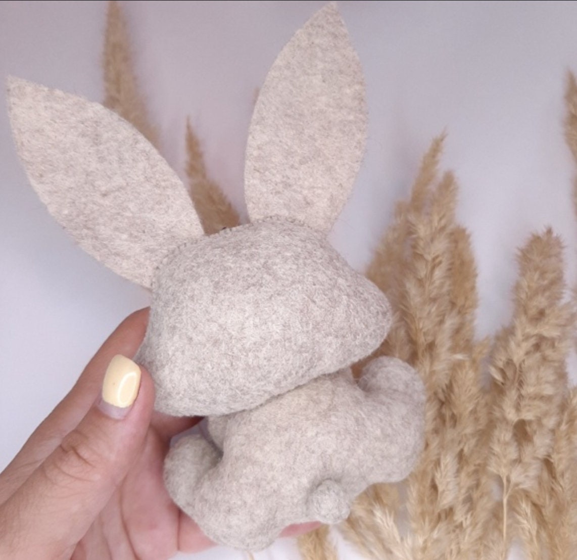 Bunny PDF Felt Pattern /bunny Felt Sewing/ Bunny Ornament /DIY Plush ...