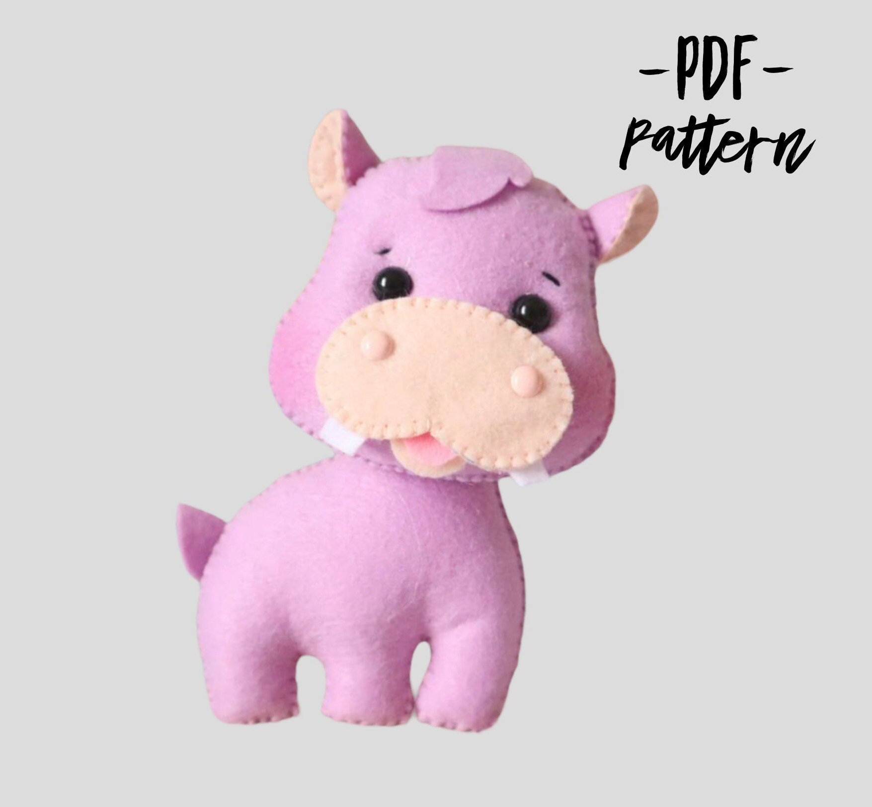 Safari Animals Felt Pattern PDF/PDF Felt Pattern - Etsy