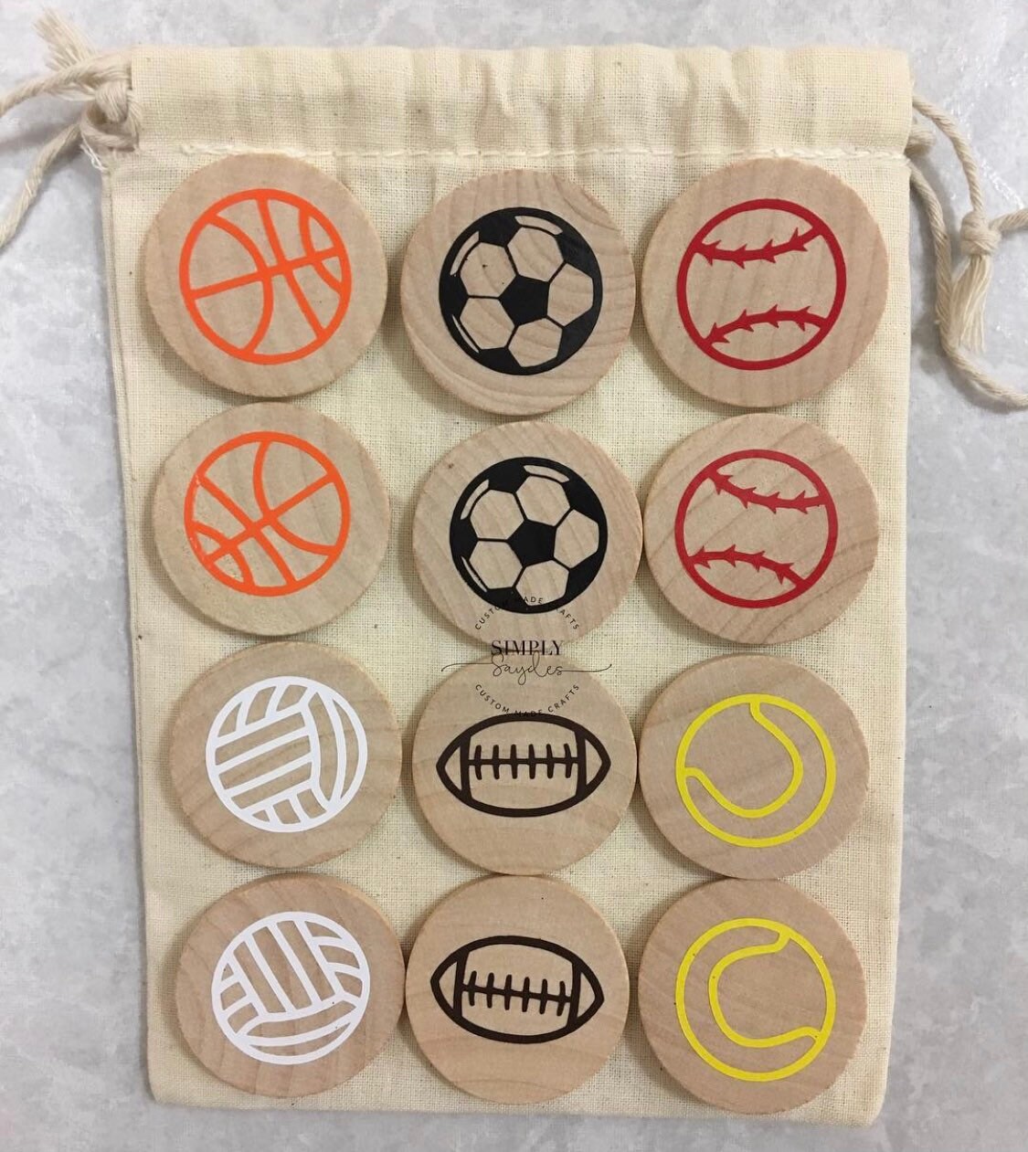 Wooden Memory Matching Game - Etsy