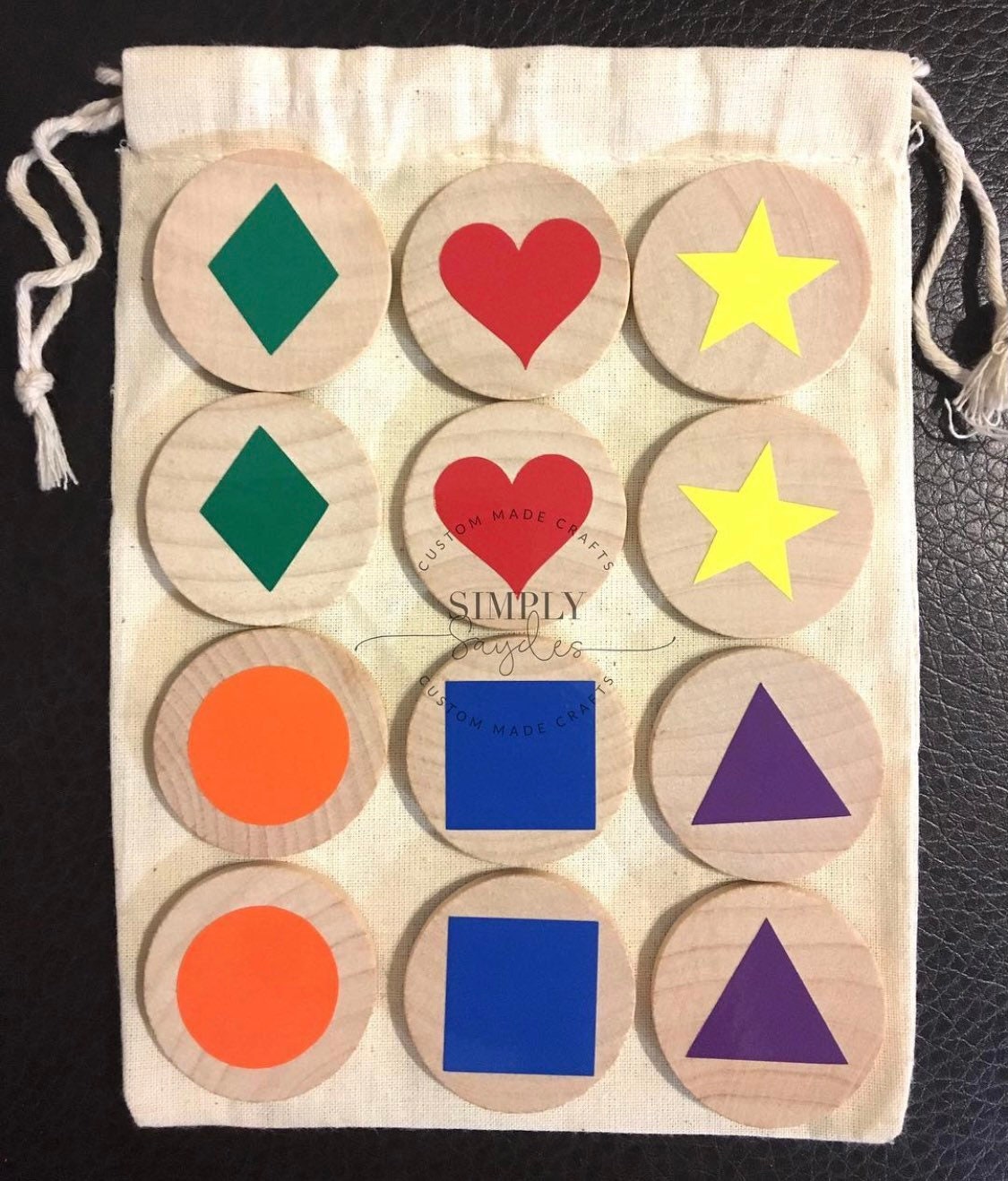 Wooden Memory Matching Game - Etsy
