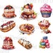 Desserts Clip Art Set, Sweets Clipart, Food Clipart, Chef Clipart, Diet ...