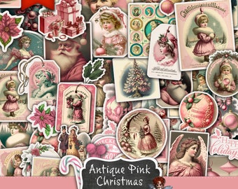 Mini Pink Christmas Junk Journal - Etsy