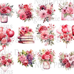 35 Valentine's Day Clip Art, Love Junk Journal, Valentine's Day Art ...