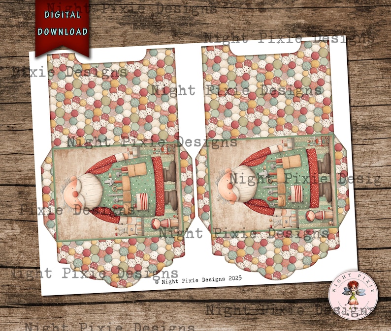Cute Santa Gift Card Holder: Printable Holiday Gift Card, Teacher Gift ...