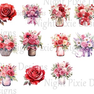 35 Valentine's Day Clip Art, Love Junk Journal, Valentine's Day Art ...