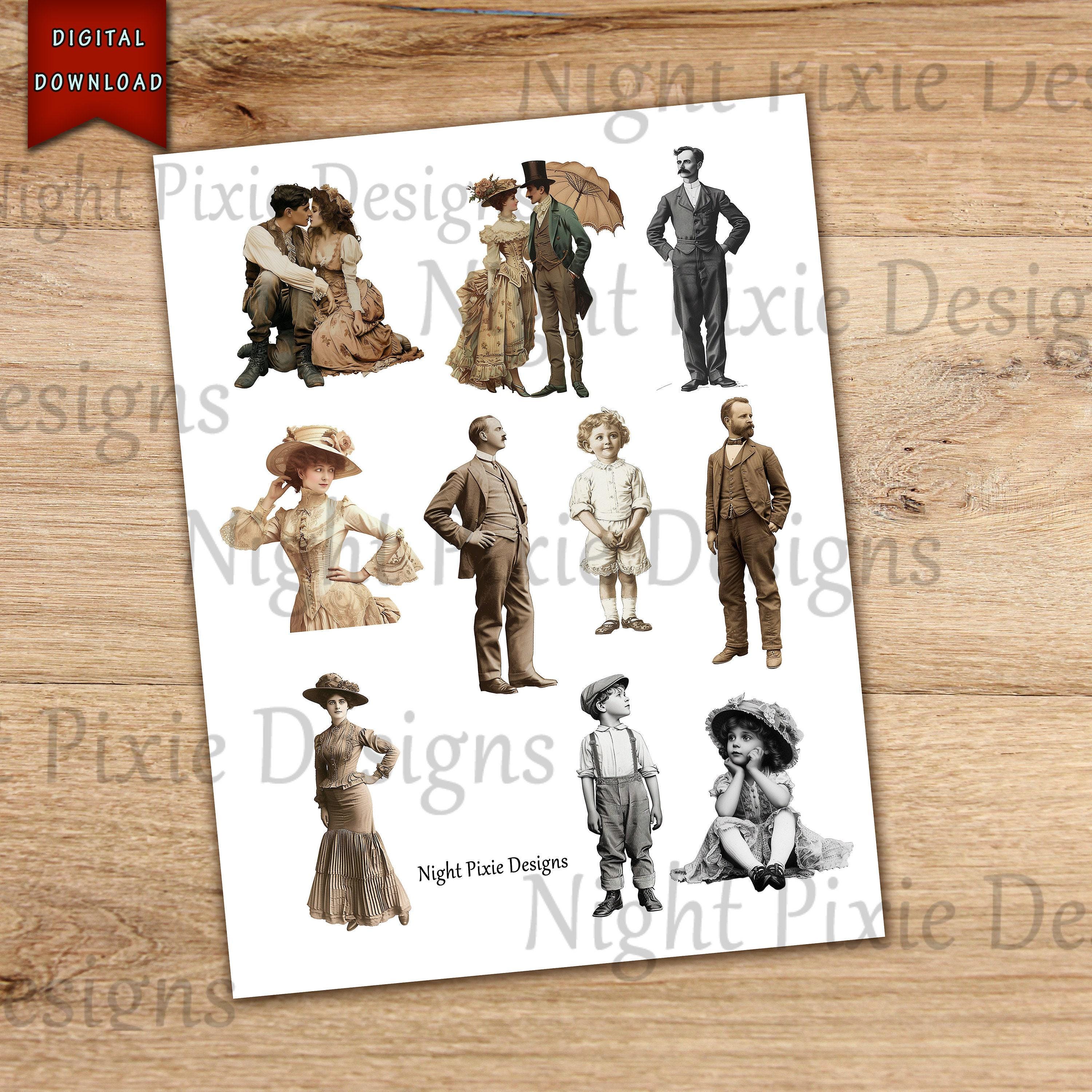 Journal Supplies, Antique Photo Ephemera Set, Vintage Junk Journal ...
