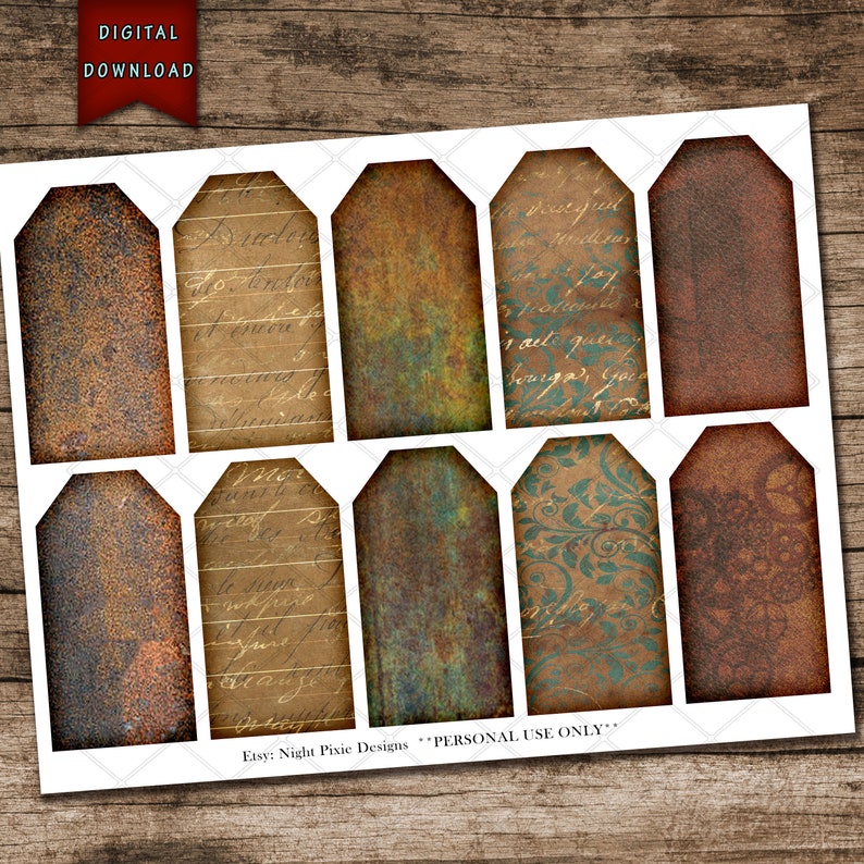 Steampunk Tags Steampunk Journal Supplies Steampunk Junk - Etsy