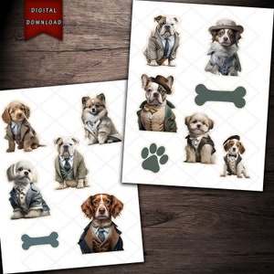 Dogs Ephemera, Puppy Journal Supplies, Dog Junk Journal, Digital ...