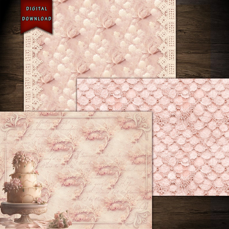 Princess Wedding Junk Journal Kit Pink Wedding Journal Kit - Etsy