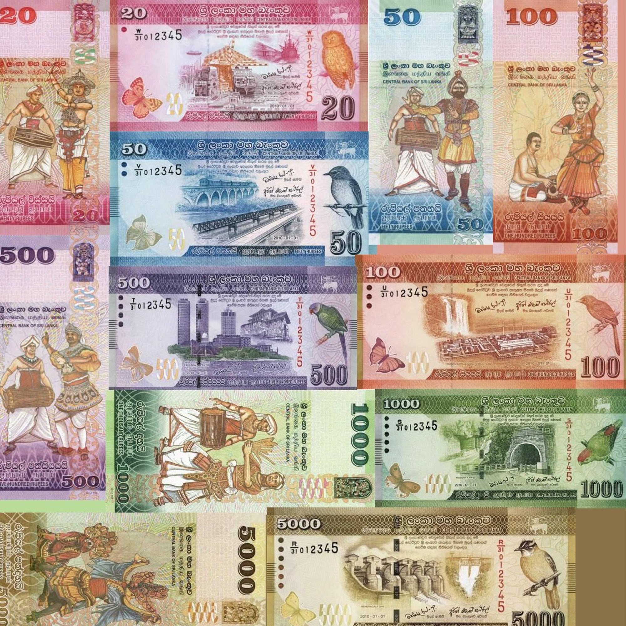 Full Set 5 Sri Lanka Genuine Banknotes Banknotes From Sri Etsy full-set-5-sri-lanka-genuine-banknotes-banknotes-from-sri-etsy