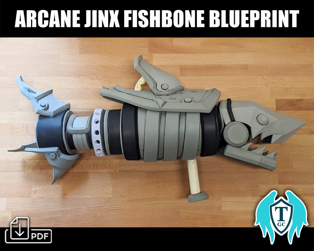 Arcane Jinx's Rocket Launcher fishbones Blueprint Download - Etsy
