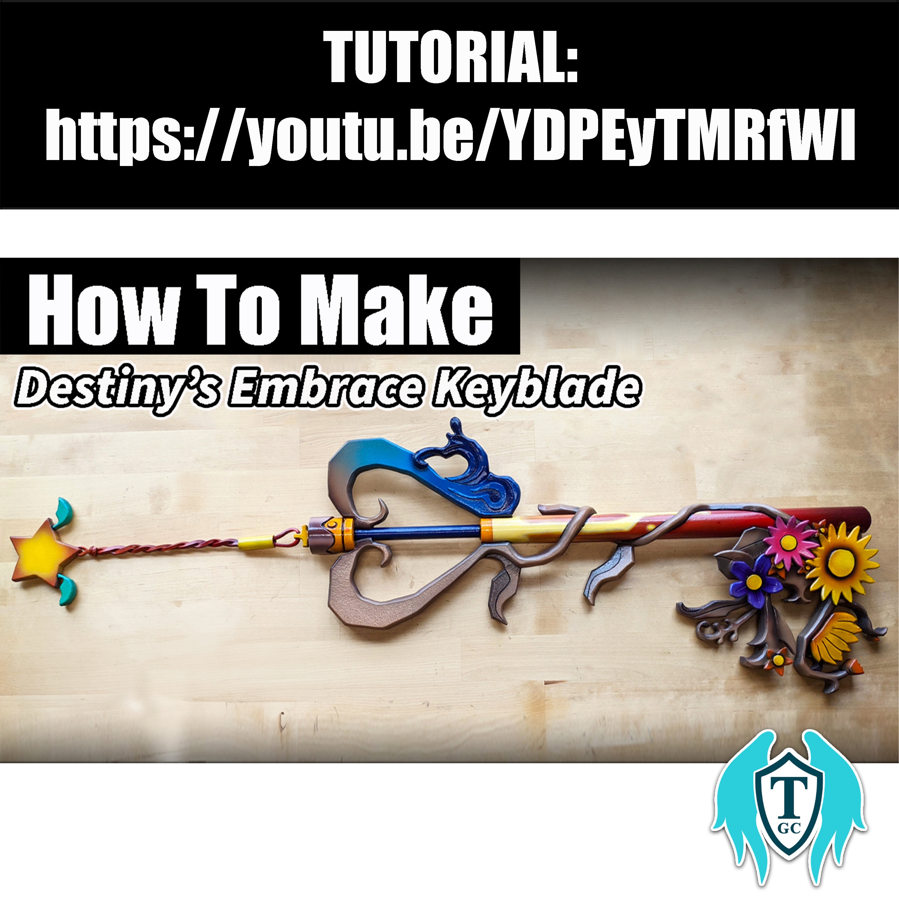 Keyblade destiny's Embrace From Kingdom Hearts Blueprint Download - Etsy