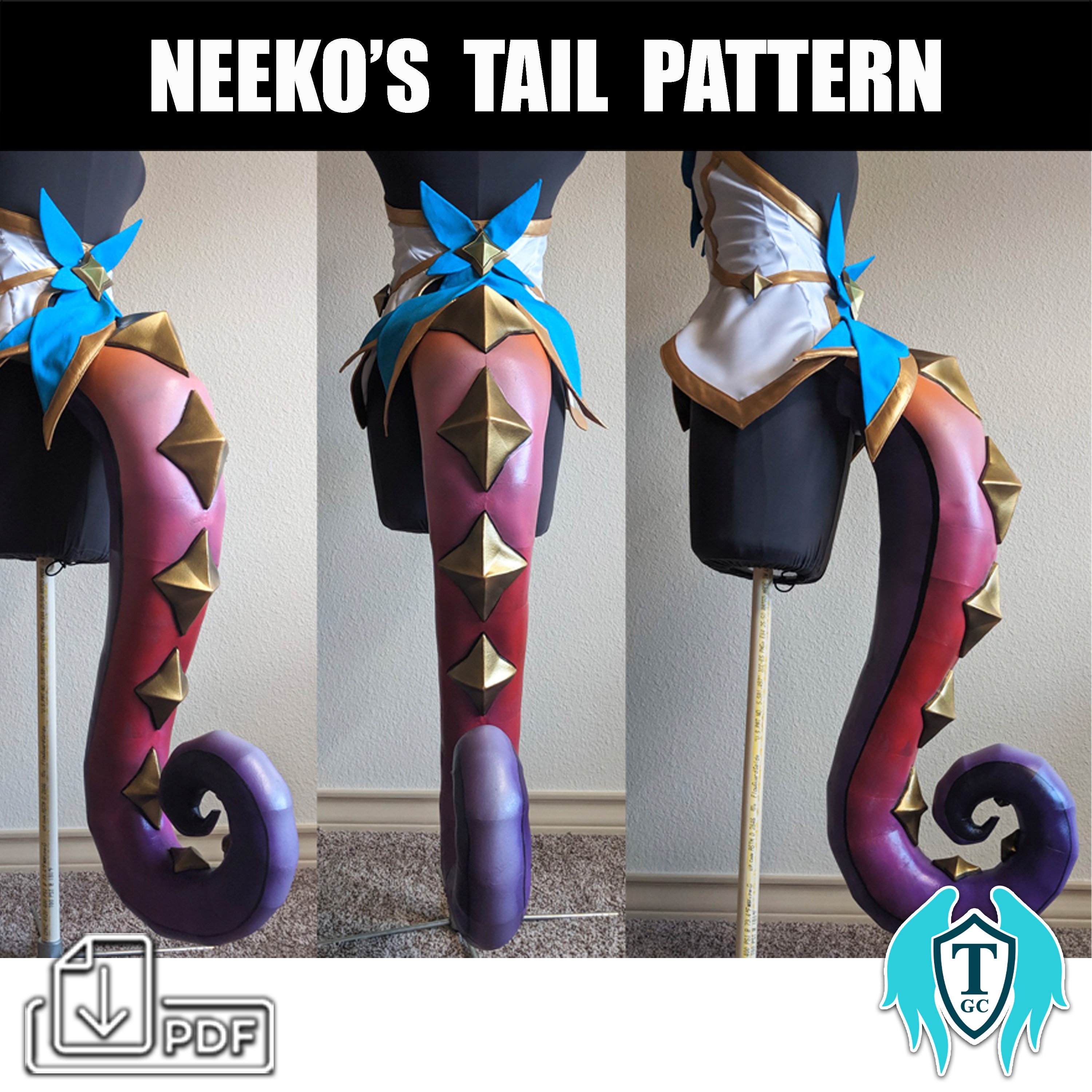 Star Guardian Neeko's Tail From League of Legends Pattern Download - Etsy