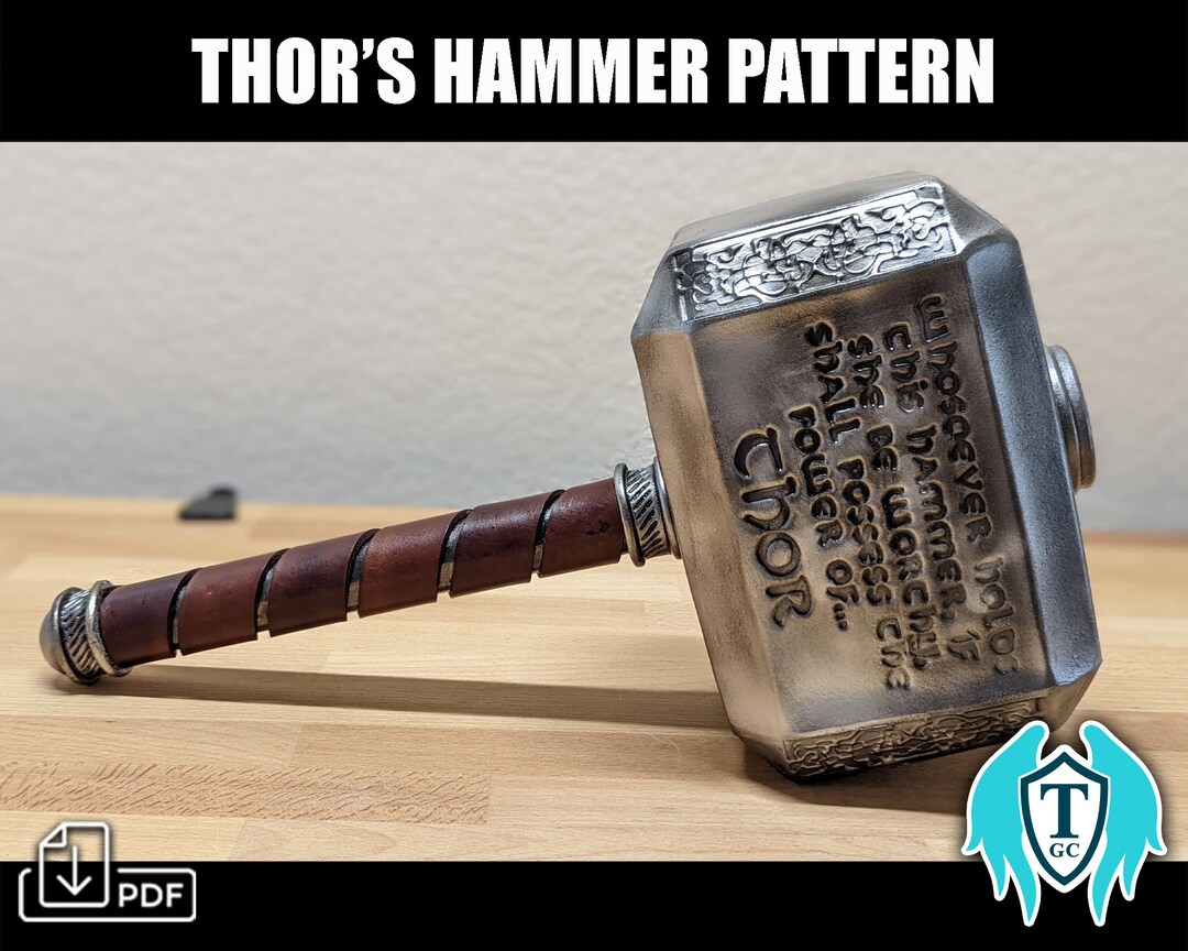 Thor's Hammer mjolnir From Thor Pattern Download - Etsy