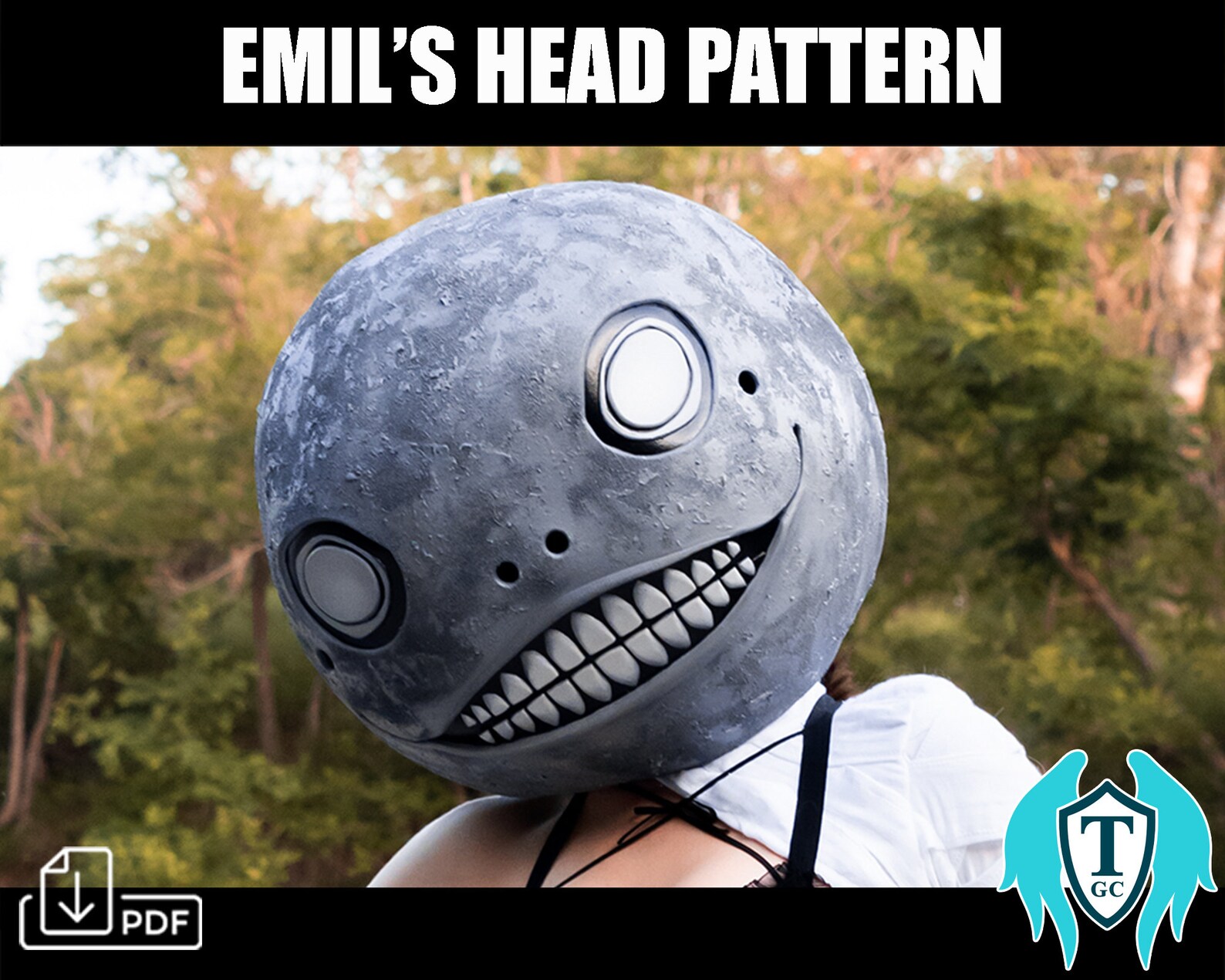 Emil's Head From Nier: Replicant Pattern Download - Etsy