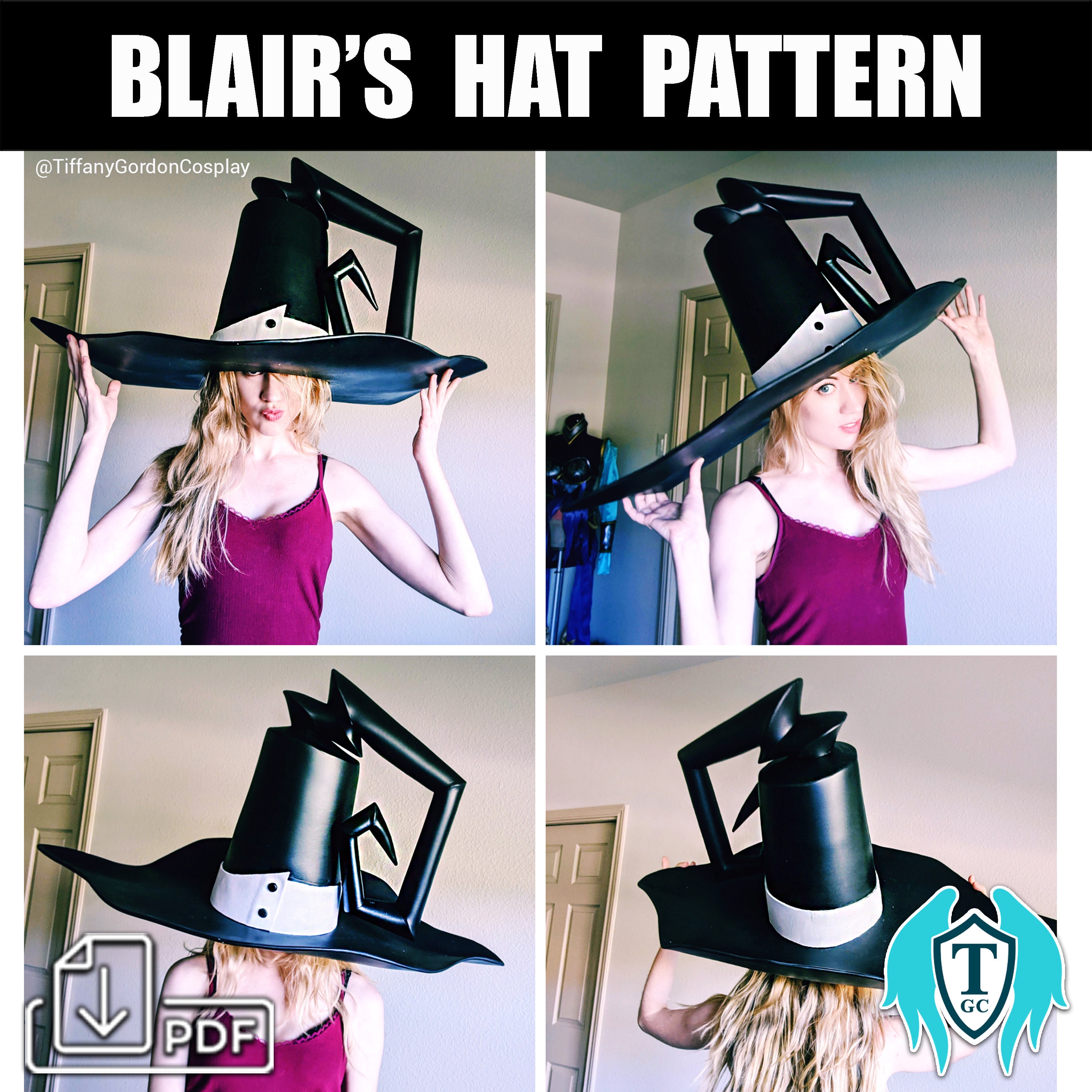 Blair's Hat From Soul Eater Pattern Download - Etsy