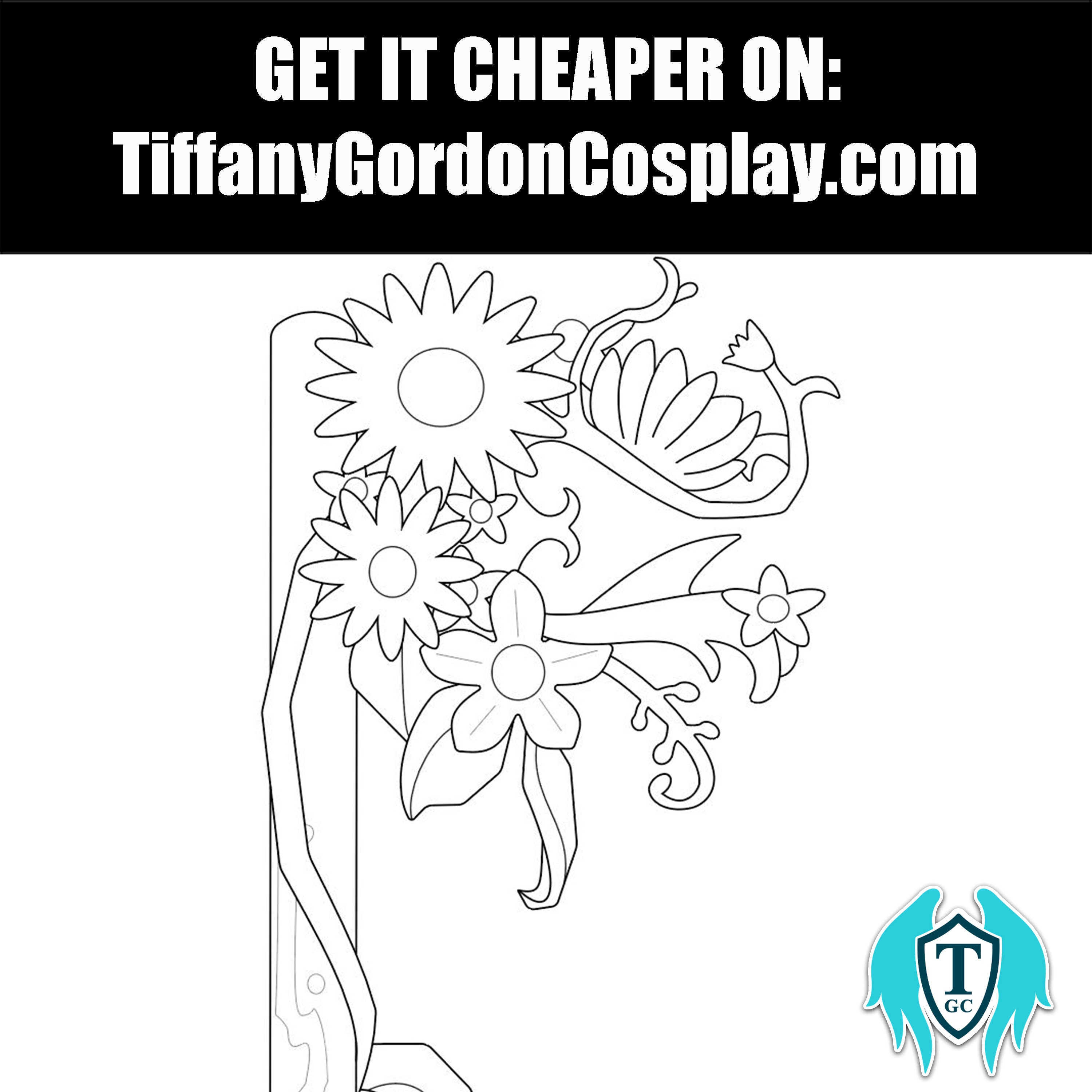 Keyblade destiny's Embrace From Kingdom Hearts Blueprint Download - Etsy