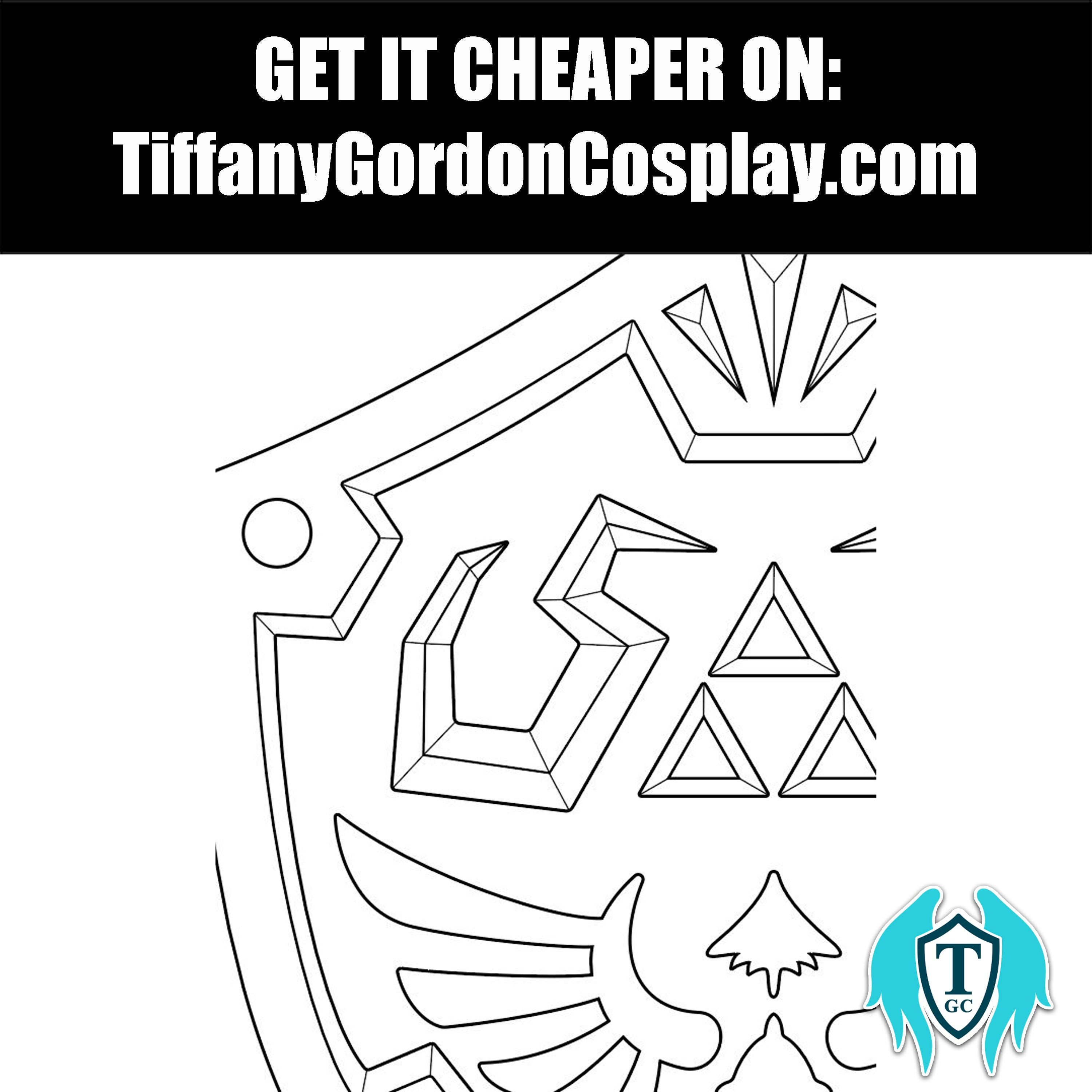 Hylian Shield From the Legend of Zelda- Blueprint Download - Etsy